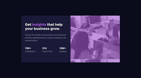 frontend mentor responsive stats preview component card with html css coding challenge solution