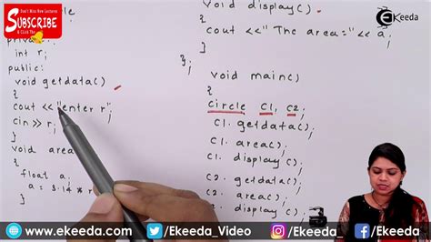 write a program to calculate area of circle in c c programming computer science class 12