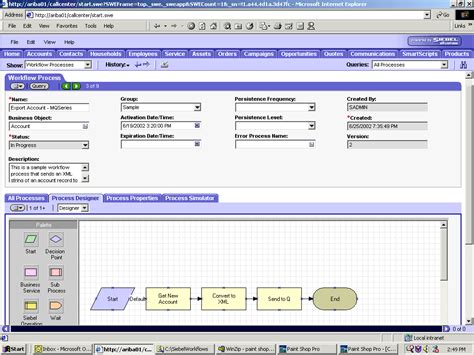 a using siebel workflows