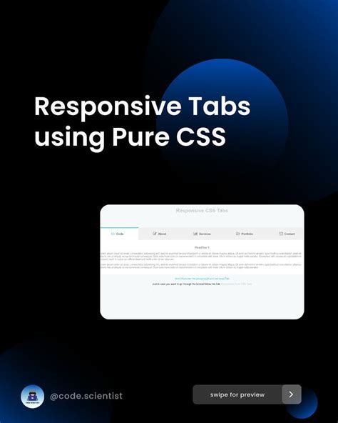 responsive tabs using html and css by coding torque get amazing projects with source code on