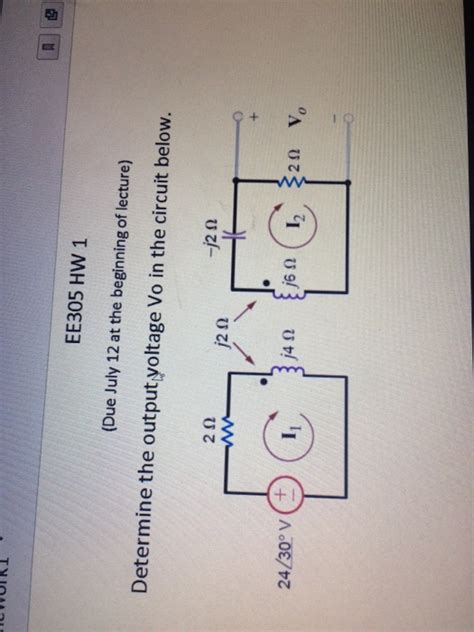 solved determine the output voltage vo in the circuit