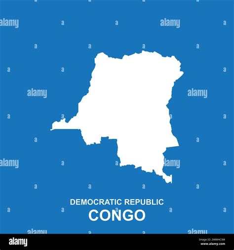 Democratic Republic Of The Congo Map Stock Vector Images Alamy