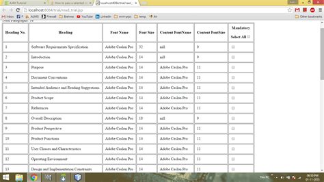 javascript how to pass selected rows from a table as request parameters on form submit
