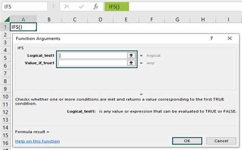 IFS Excel Function Formula Example How To Use