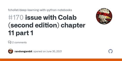 Issue With Colab Second Edition Chapter Part Issue