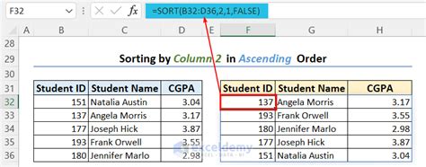 How To Use Sort Function In Excel