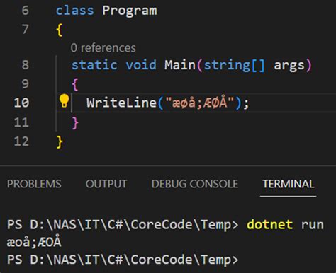 vs code terminal not using same codepage as vs code editor stack overflow