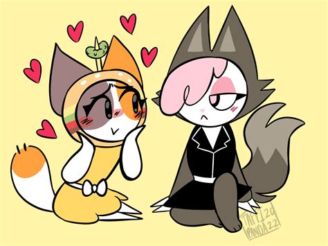 The Big Imageboard Tbib 2022 43 Anthro Black Eyes Blush Bovid Calico Cat Canon Couple