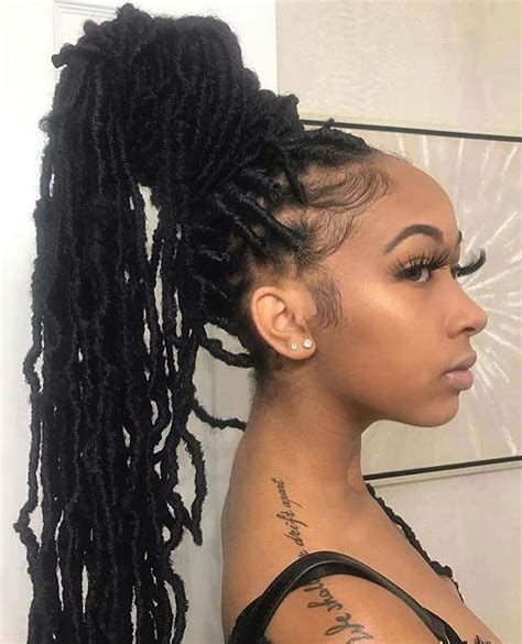 3178 Likes 15 Comments Bl6ckgirls On Instagram Locs🖤” Faux Locs Hairstyles Locs