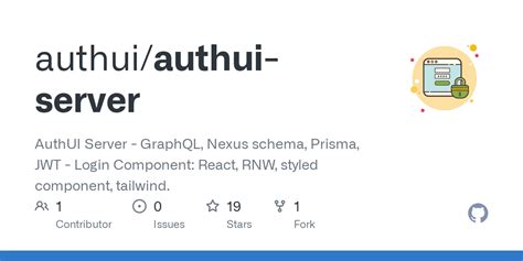 GitHub Authui Authui Server AuthUI Server GraphQL Nexus Schema