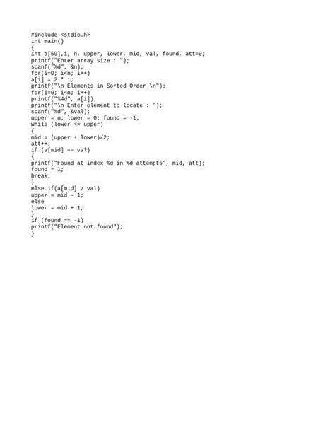 binary search pdf