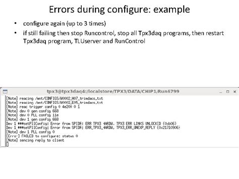 slow control common issues each time the labview