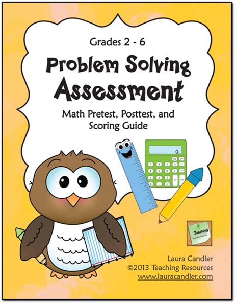 free math problem solving assessment pack includes 4 different levels with answer keys has