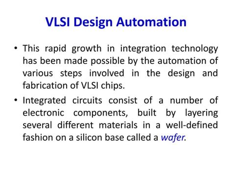 vlsi physical design automation ppt