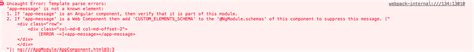 Angular Not A Known Element Template Parse Errors Stack Overflow