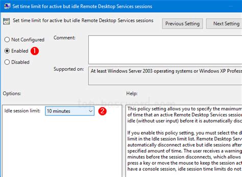 Automatically Log Off Idle Remote Desktop Sessions In Windows