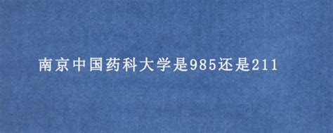 南京中国药科大学是985还是211 AEIC学术交流中心