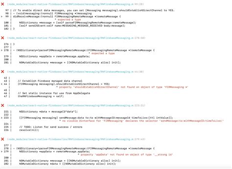 Firebase Messaging Error With IOS Build Related To RNFirebase