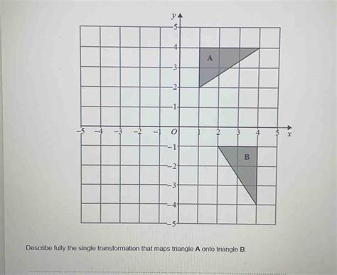 describe fully the single transformation that maps gauthmath