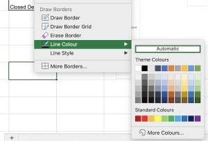 How To Change Border Color In Excel All Methods