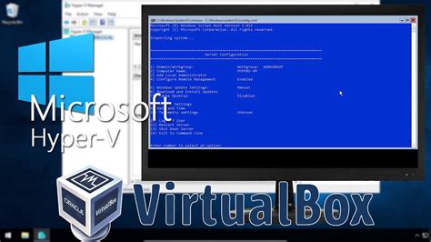try out microsoft hyper v server hypervisor in virtualbox
