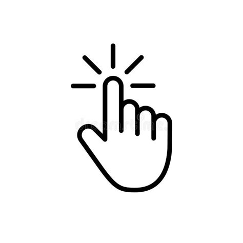 Computer Mouse Click Cursor Gray Arrow Icons Set And Loading Icons