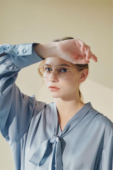 Nadia Polygonal Titanium Optical Glasses Jillstuart Eyewear