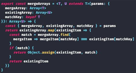 Advanced Typescript A Generic Function To Merge Object Arrays By Chris Frewin Javascript In