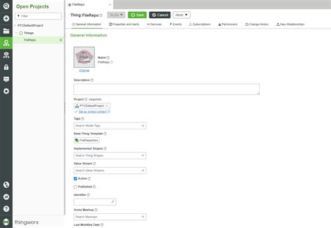 create a file repository in thingworx