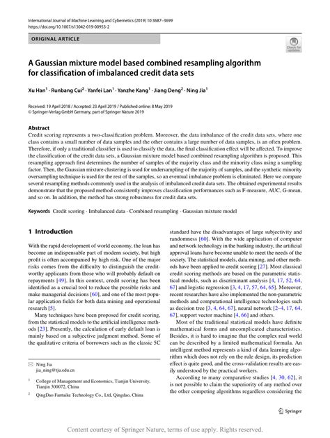 a gaussian mixture model based combined resampling algorithm for classification of imbalanced