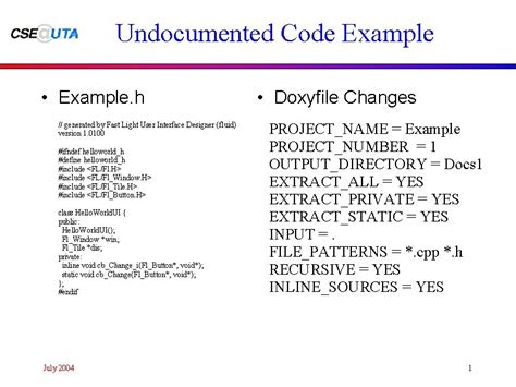 Doxygen A Code Documentation System Doxygen Generates Documentation