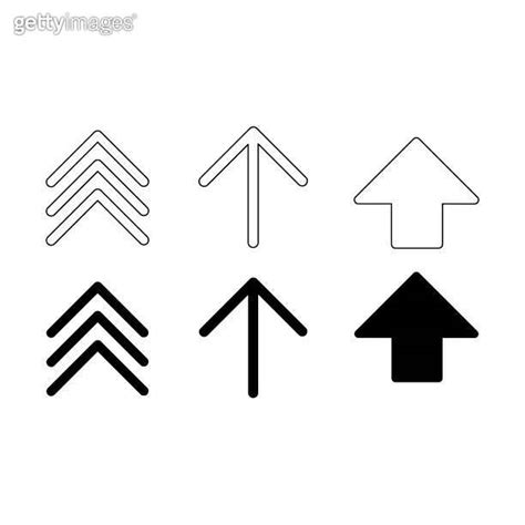 Arrows Thin Line Icon Set Outline Symbol Collection Editable Vector