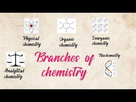 Branches Of Chemistry Information About Different Branches Of Chemistry
