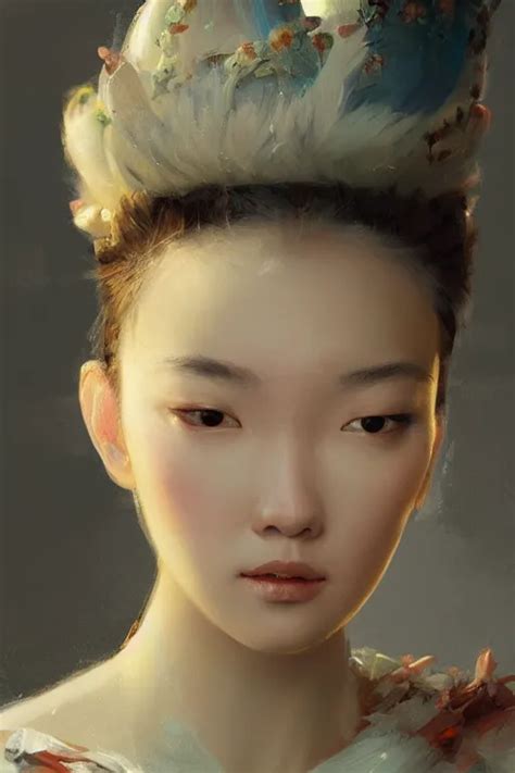 Princess Portrait Painted Bu Huang Guang Jiang Hgj Stable Diffusion