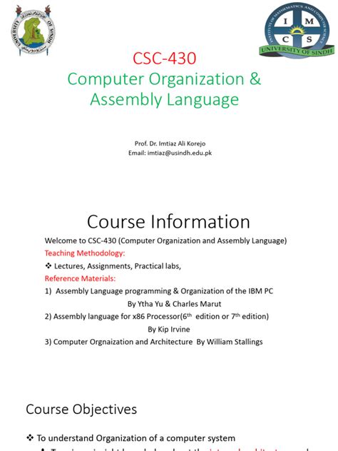 lecture 01 pdf assembly language computer architecture