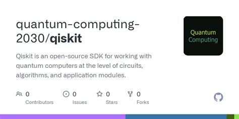GitHub Quantum Computing 2030 Qiskit Qiskit Is An Open Source SDK