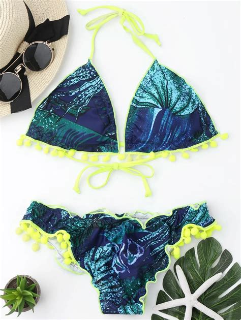 Fresh Mint Green Velvet Bikini Set Velvet Bikini Beach Wear Bikini My Xxx Hot Girl
