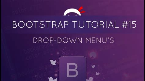 bootstrap tutorial 15 drop down menu s youtube