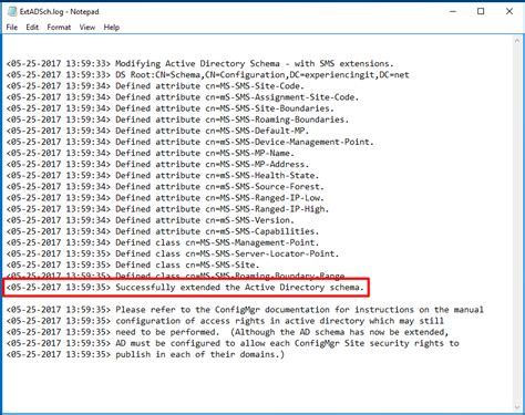 Install SCCM Current Branch Part 5 Extend AD Schema Experiencing IT