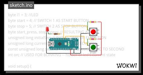 experiment 1 digital input and output wokwi esp32 stm32 arduino simulator