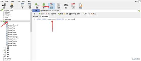 mysql怎么修改数据表名？ mysql数据库 亿速云