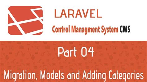 laravel cms n 04 migration models and adding categories youtube