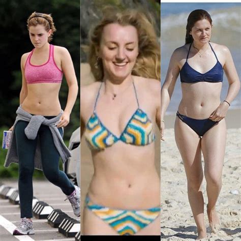 Evanna Lynch And Bonnie Wright And Emma Watson