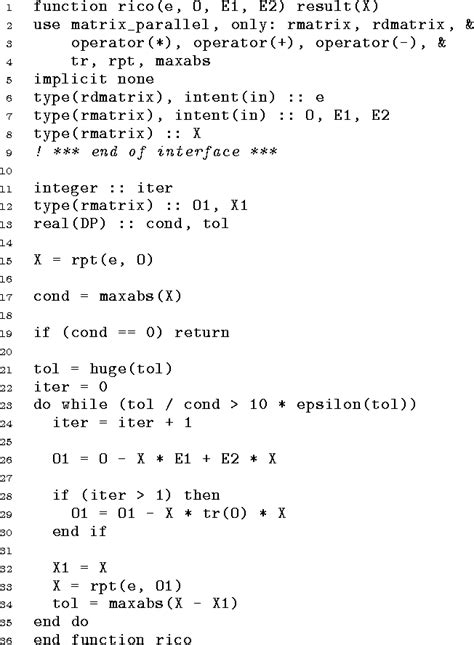 figure 8 from a high level fortran interface to parallel matrix algebra semantic scholar