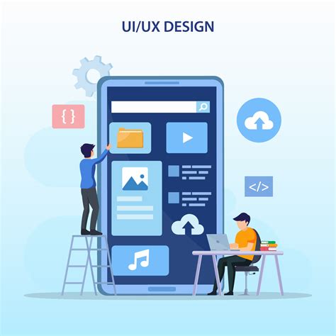 Ui Ux Design Concept Creating An Application Design Content And Text