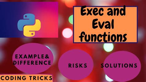 20 Python Eval And Exec Exec Vs Eval Builtin Functions Exec And Eval