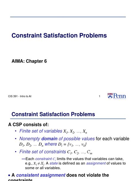an introduction to constraint satisfaction problems representations algorithms and