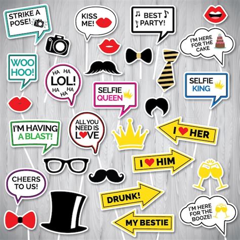 Party Props Photo Booth Party Props Adult Party Props Party Photo Booth Selfie Adult Party