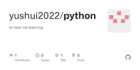python readme md at main · yushui2022 python · github