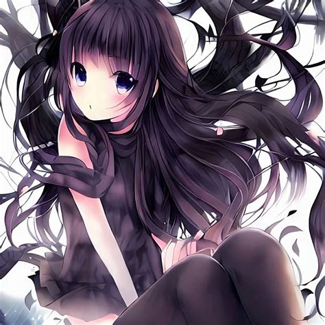 Girl With Black Hair By Krzychumen On Deviantart